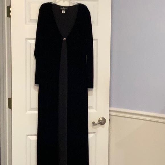 JS Collections | Jackets & Coats | Js Collections Black Long Coat ...